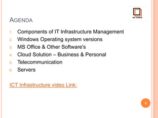 Ict infrastructure management | PPTX