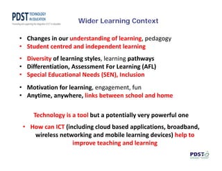 ICT infrastructure (PDST Technology in Education) | PDF