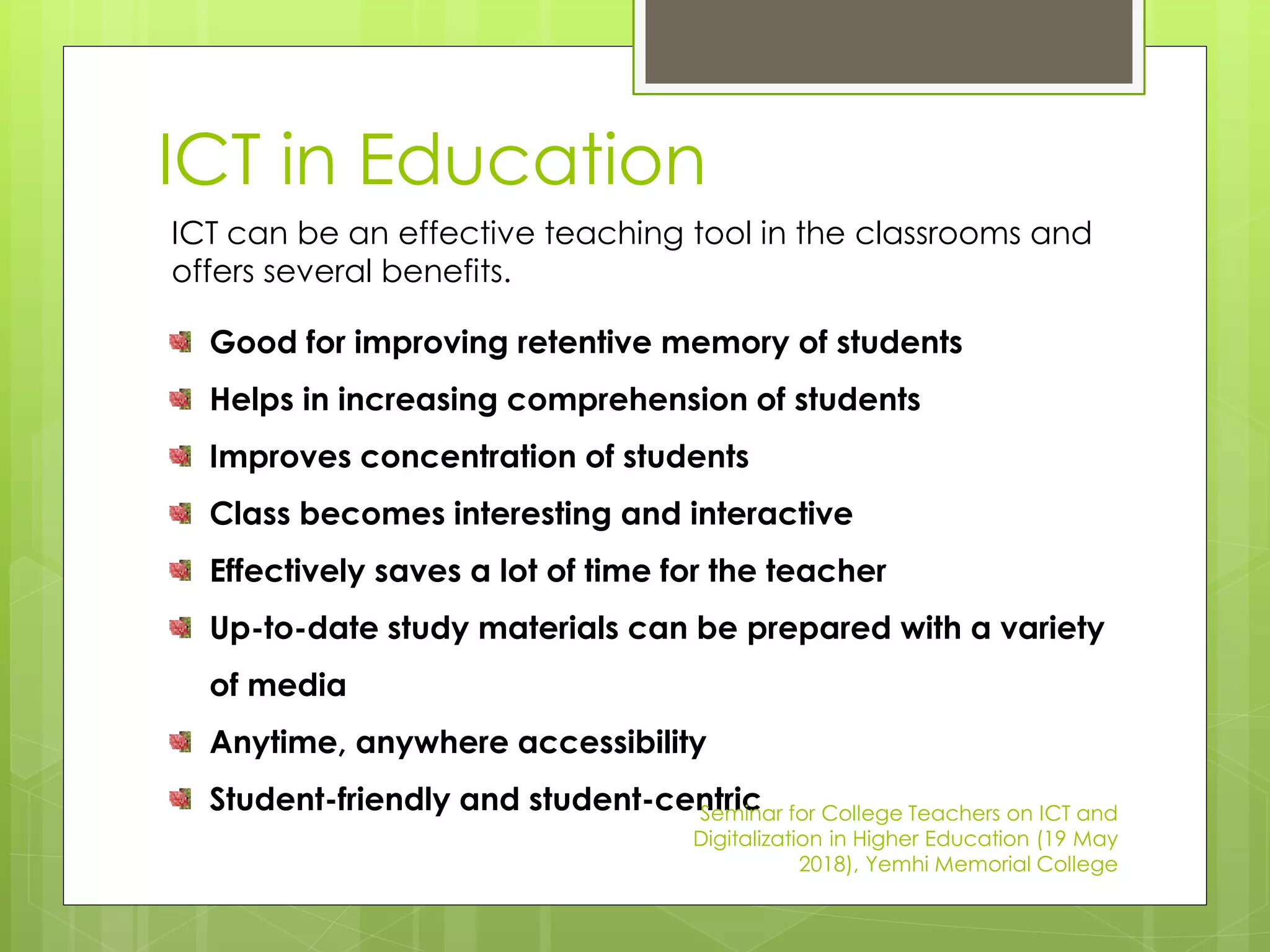 ICT in Higher Education | PDF