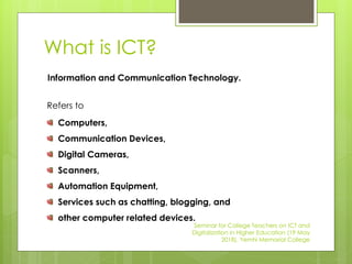 ICT in Higher Education | PDF