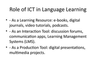 ICT_in_Language_Learningict-and-english-language-learning#17 | PPT