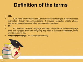 Ict in language teaching | PPT