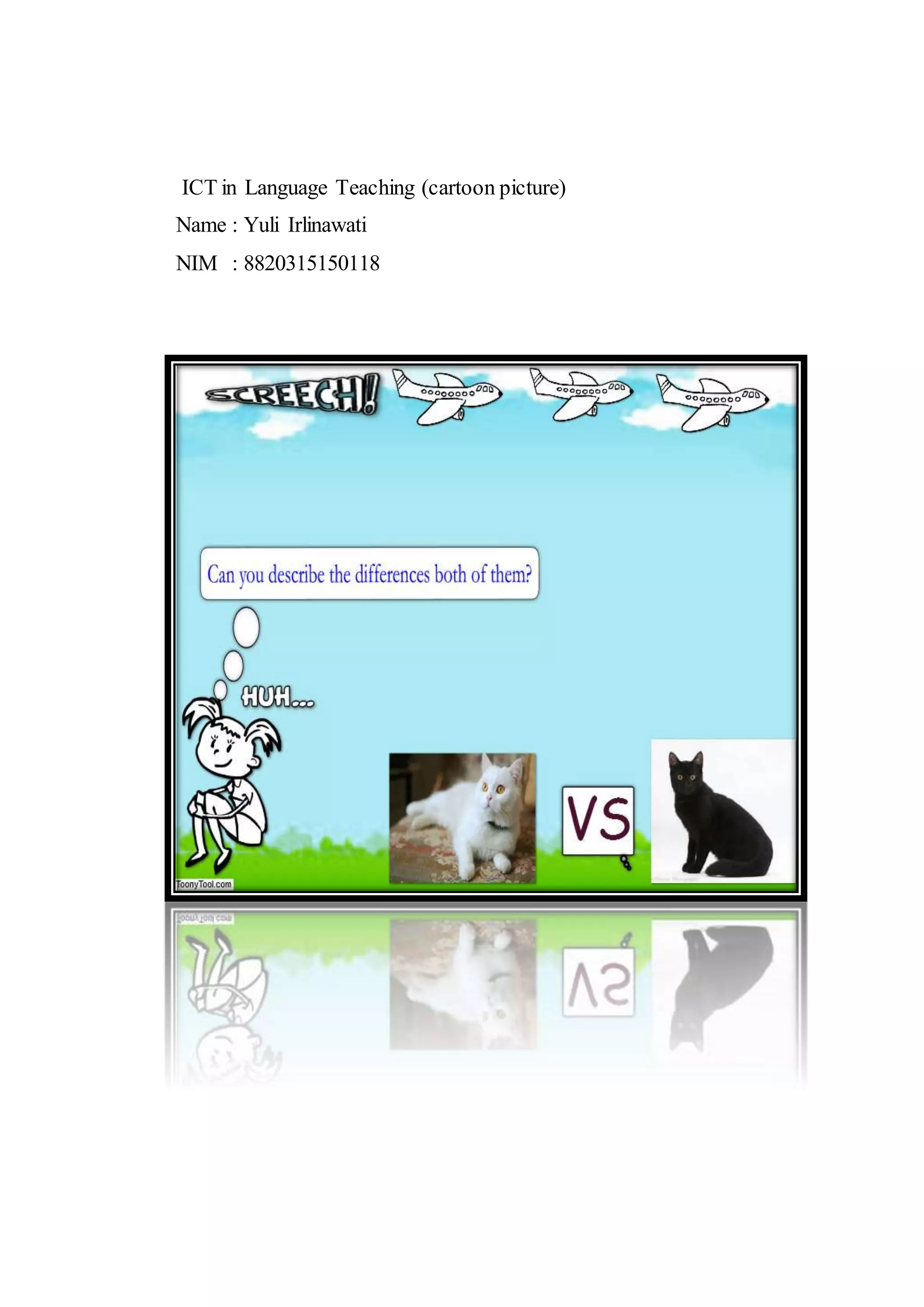 ICT in Language Teaching (cartoon picture) | DOCX