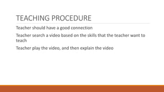 Ict in language teaching using youtube | PPTX