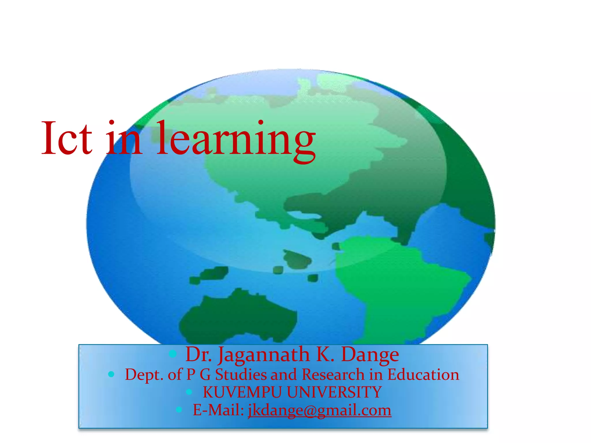 Ict in learning | PPT