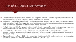 Ict in mathematics teaching | PPTX