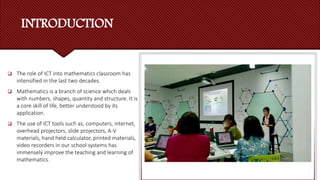 Ict in mathematics teaching | PPTX