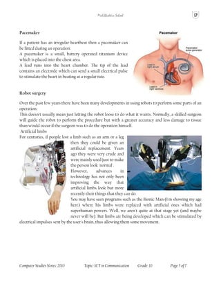 Ict in medicine | DOCX | Heart and Cardiovascular Diseases | Diseases ...