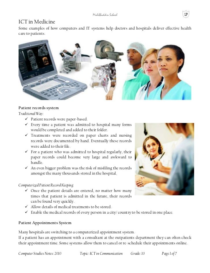 Ict in medicine