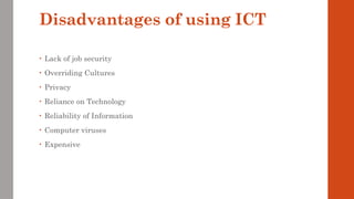 ICT (INFORMTION AND COMMUNICATION TECHNOLOGY) IN RESEARCH | PPTX ...
