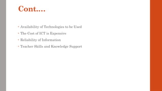 ICT (INFORMTION AND COMMUNICATION TECHNOLOGY) IN RESEARCH | PPTX