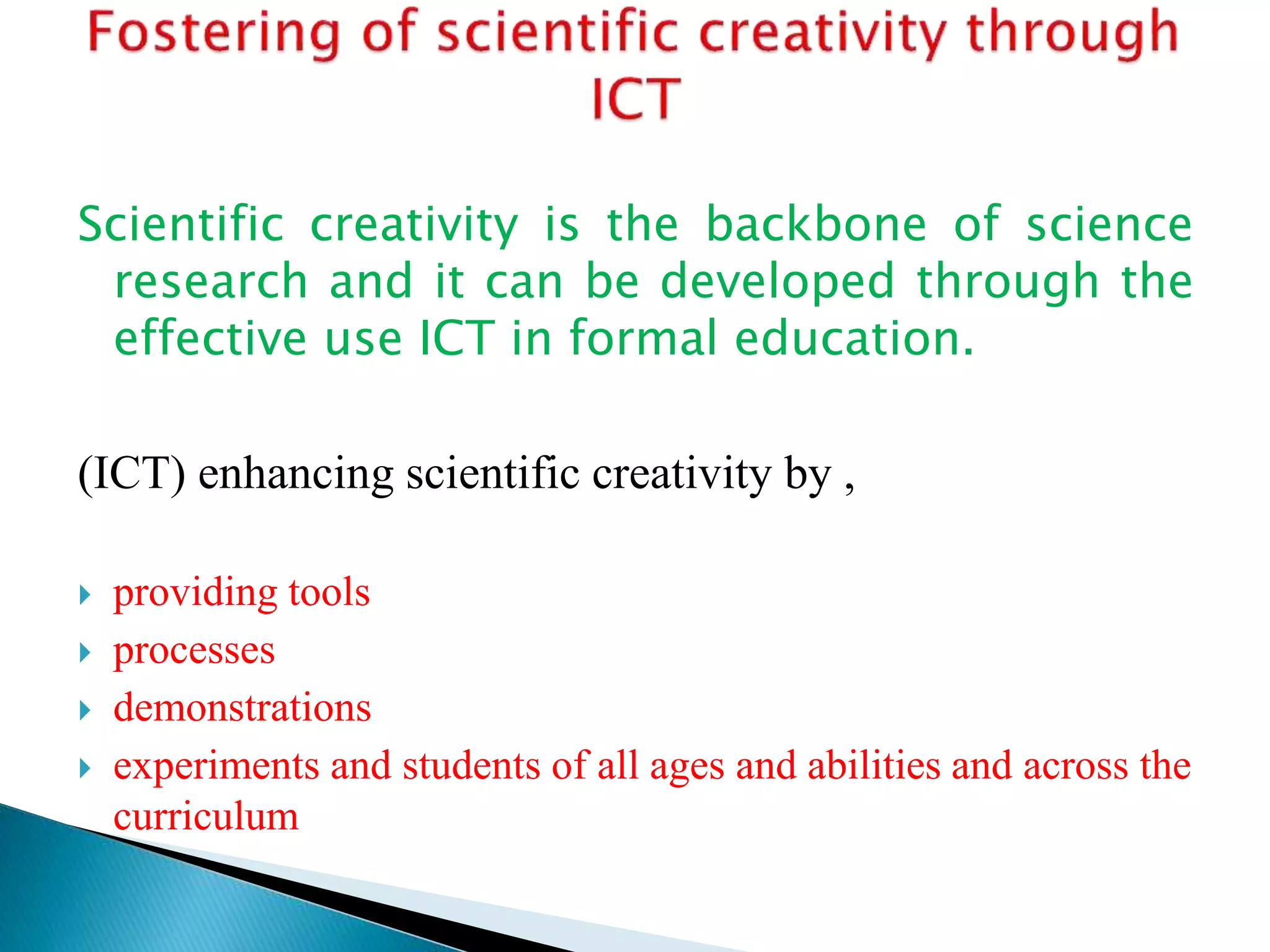 ICT in Science Education | PPTX