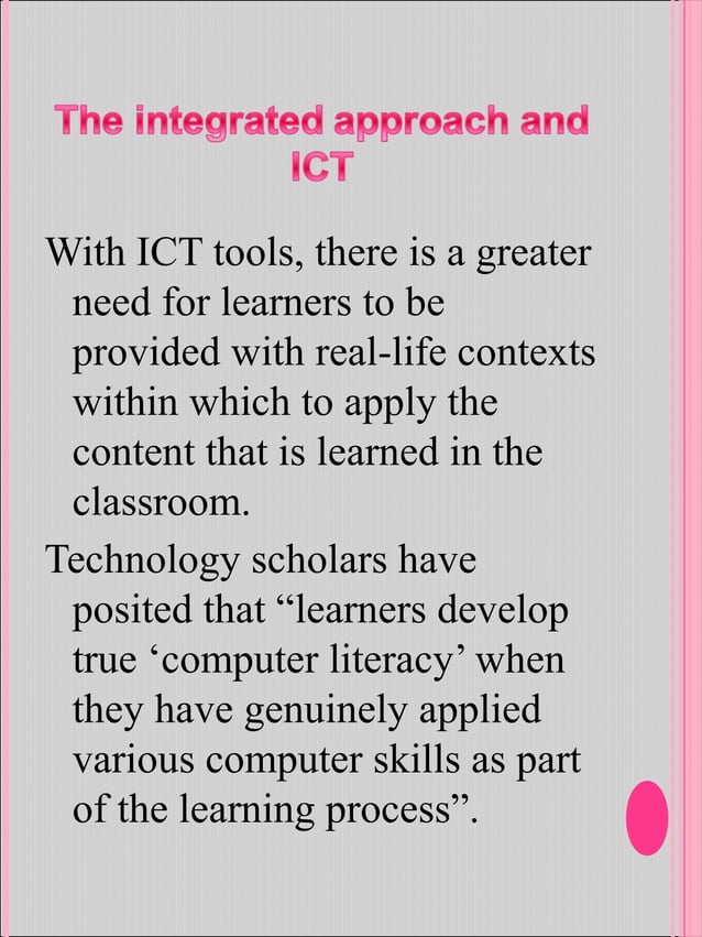 ICT Curriculum integration | PDF