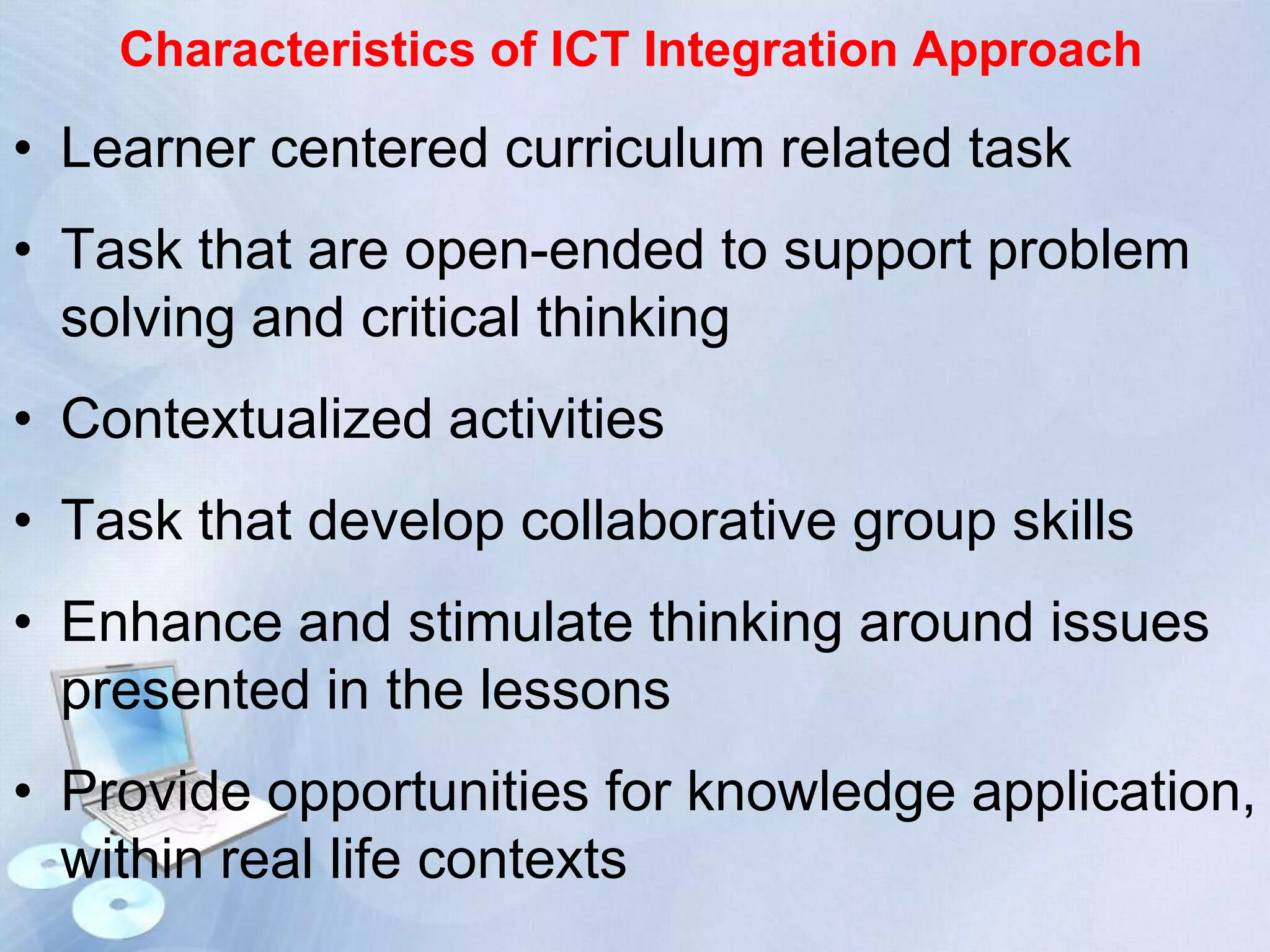 ICT - The Integrated Approach | PPTX