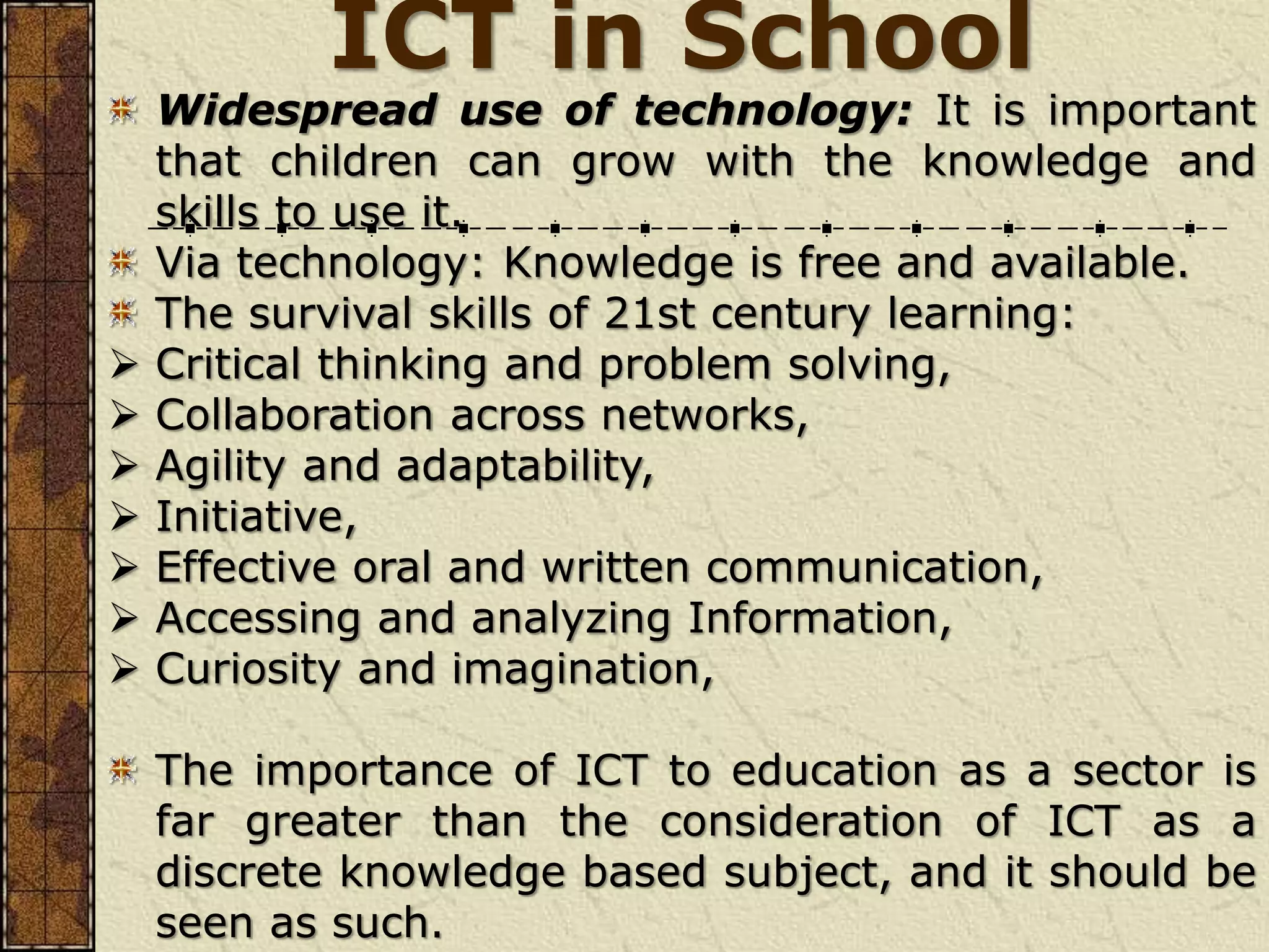 Ict integration in education | PPTX