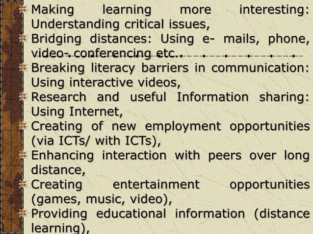 Ict integration in education | PPTX | IT and Internet Support | Internet