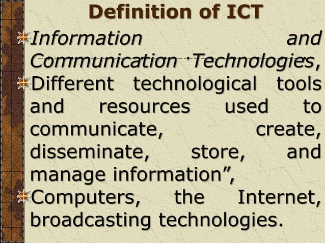 Ict integration in education | PPTX | IT and Internet Support | Internet