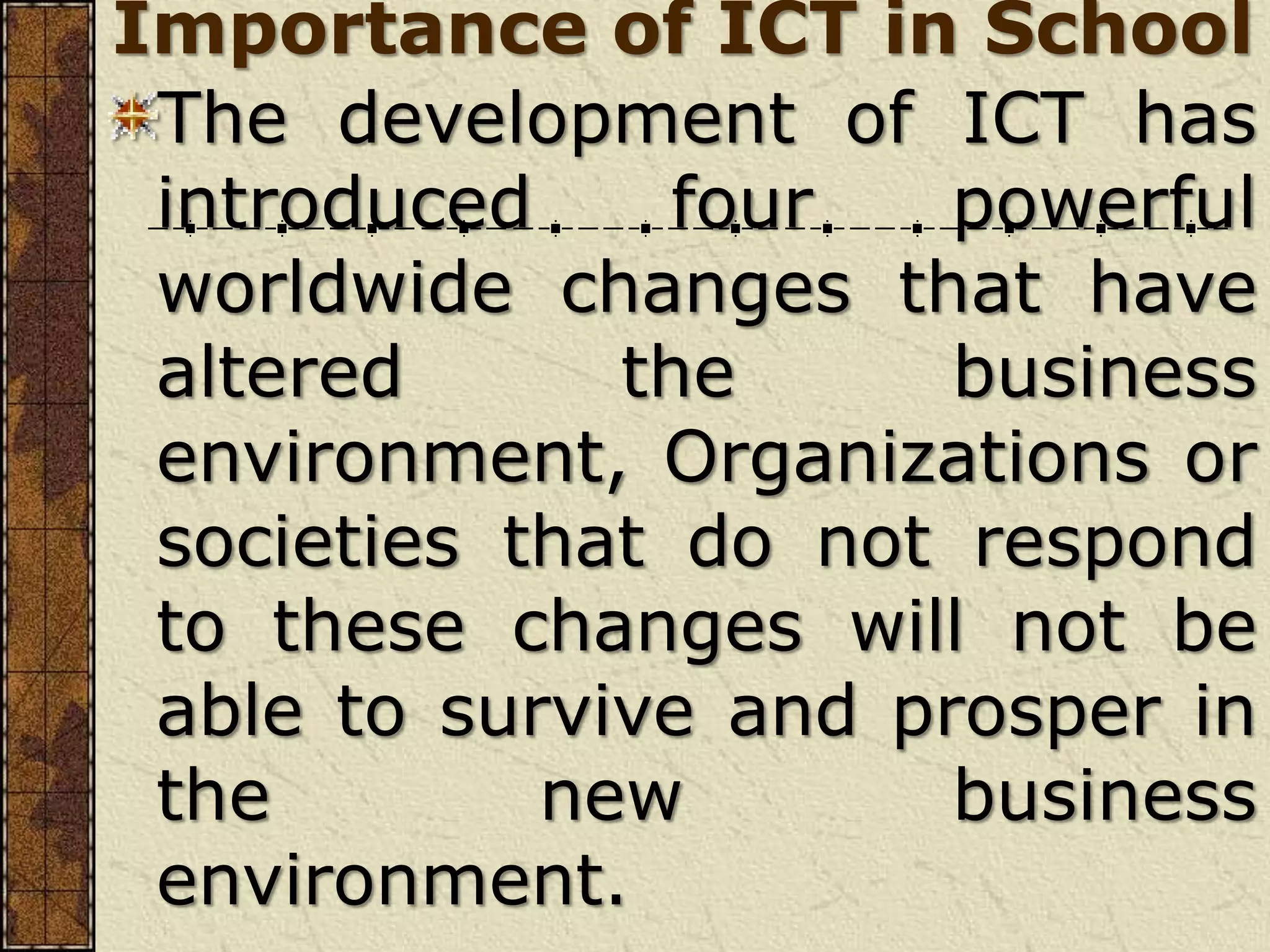 Ict integration in education | PPTX