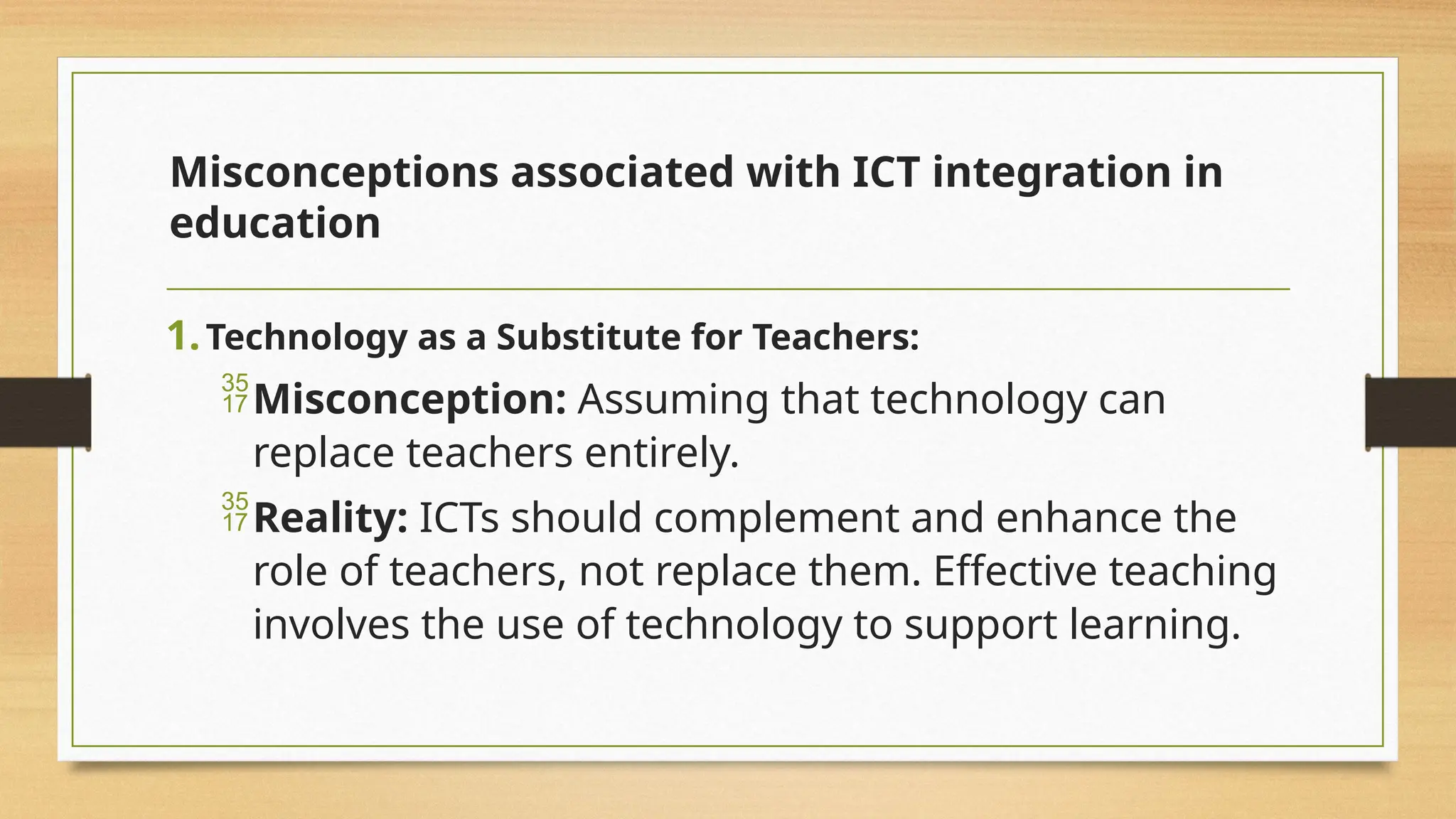 ICT integration in education and misconceptions.pptx