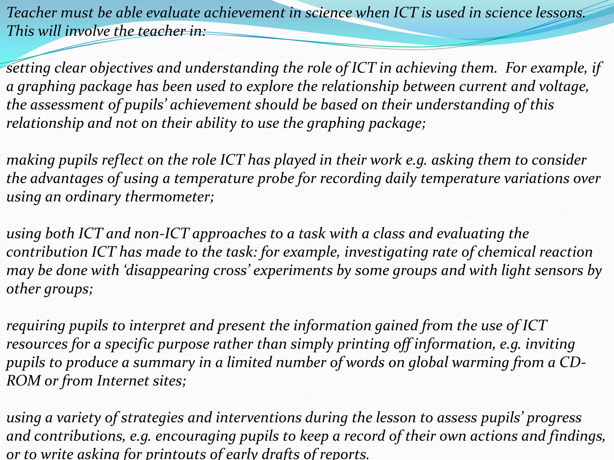 Ict integration in science | PPTX
