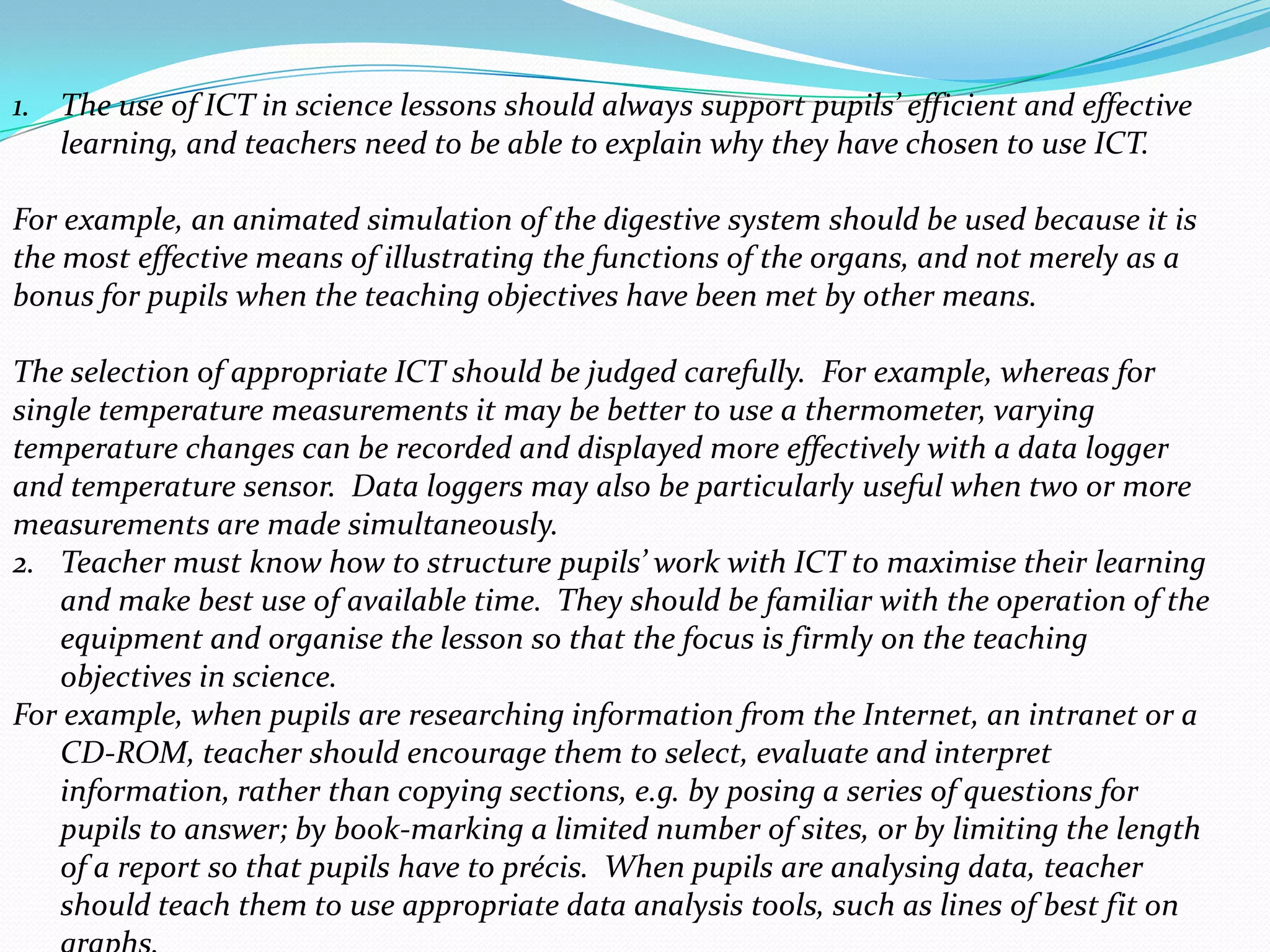 Ict integration in science | PPTX