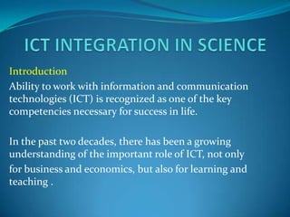 Ict integration in science | PPT