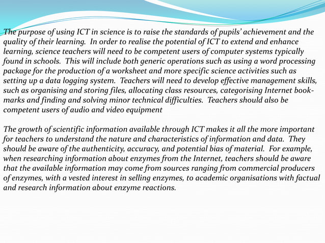 Ict integration in science | PPTX