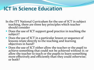 Ict integration in science | PPTX