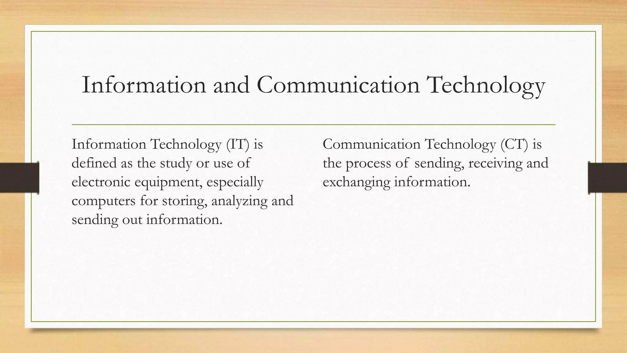 Introduction To ICT | PPT