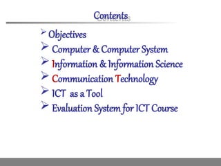 Introduction to Computer and Information and Communication Technology | PPT