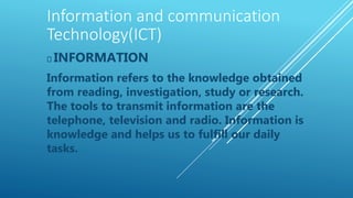 Ict introduction | PPTX
