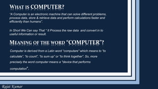 ICT INTRO AND CPU PORTS DETAIL | PPT