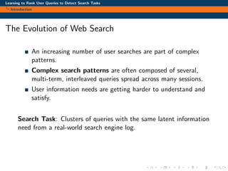 Learning To Rank User Queries to Detect Search Tasks | PPT