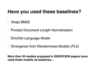 A Reproducibility Study of Information Retrieval Models | PDF