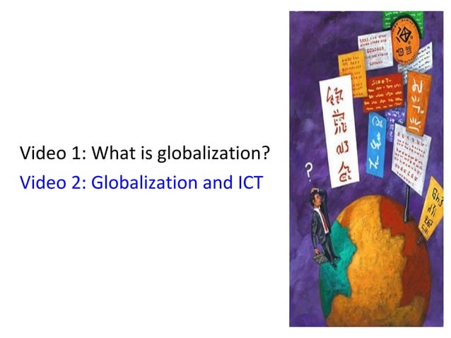 ICT, Globalization & ELT | PPT | Business | Business and Finance