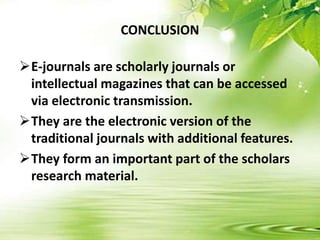 e-journal | PPTX
