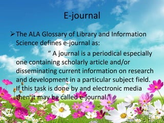 e-journal | PPTX