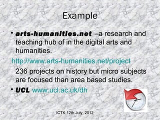 Digital Humanities for Development of Local History Repository : a ...