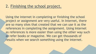 The Benefits of Internet Education | PPT