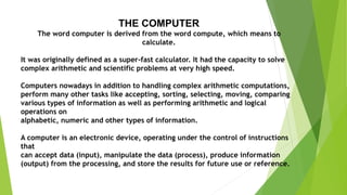 ICT Lecture notes for students and tutors | PPT