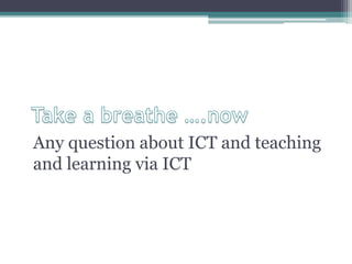 Ict lecture 1 An introduction to information and Communication technology and computer ...