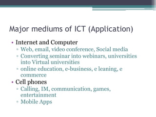 Ict lecture 1 An introduction to information and Communication ...