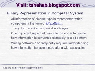 Infomation & Communication Technology Lecture 4 Information ...