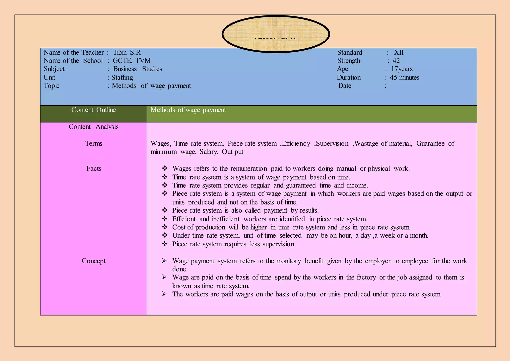 ICT lesson plan | PPT