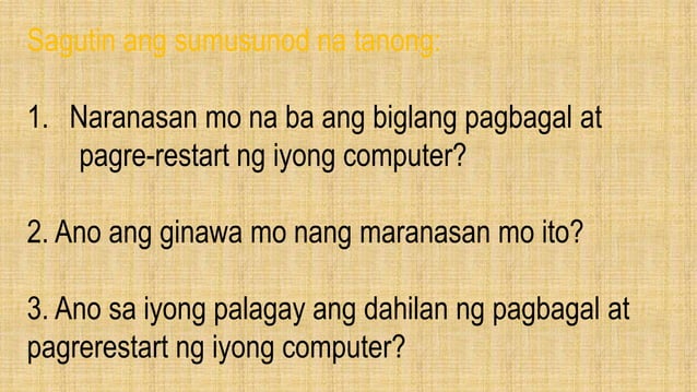 Ict lesson epp 4 aralin 8 mga panganib na dulot ng malware at computer virus | PPTX