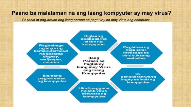 Ict lesson epp 4 aralin 8 mga panganib na dulot ng malware at computer virus | PPTX