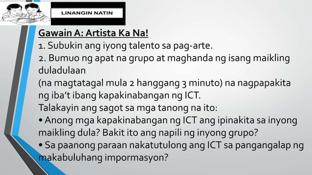 Ict lesson epp 4 aralin 9 pangangalap ng impormasyon gamit ang ict | PPTX