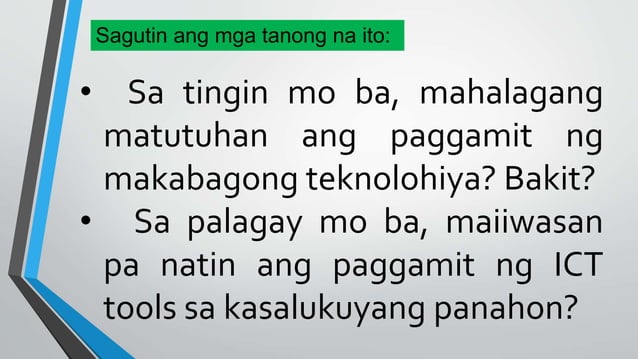 Ict lesson epp 4 aralin 9 pangangalap ng impormasyon gamit ang ict | PPTX