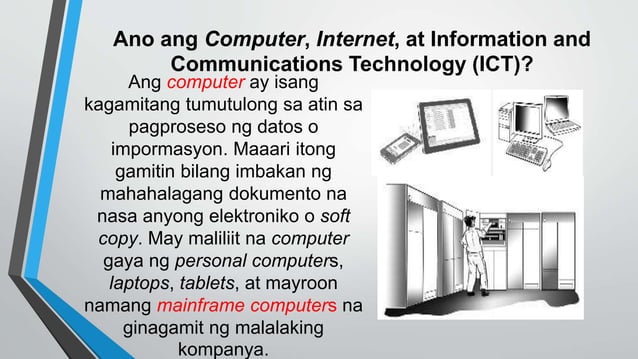 Ict lesson epp 4 aralin 9 pangangalap ng impormasyon gamit ang ict | PPTX