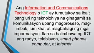 Ict lesson epp 4 aralin 9 pangangalap ng impormasyon gamit ang ict | PPTX